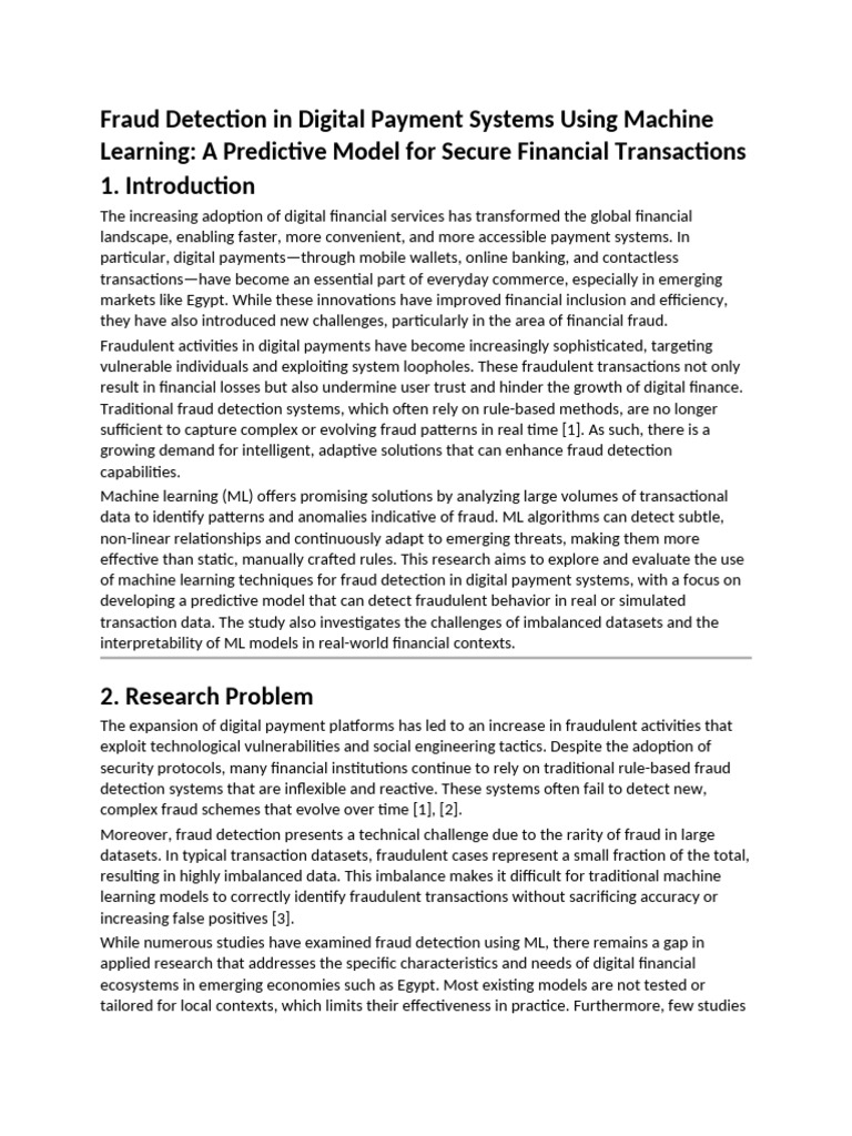 Machine Learning for Fraud Detection | PDF | Machine Learning | Computing