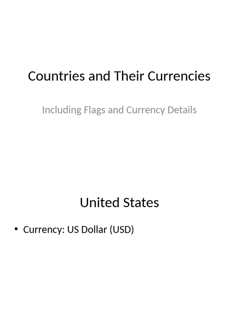 Countries and Currencies | PDF