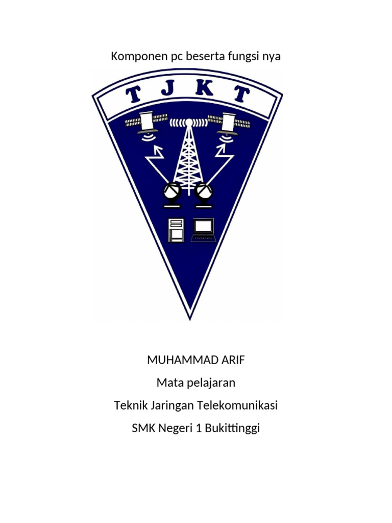 Komponen Komputer Beserta Fungsi Nya | PDF