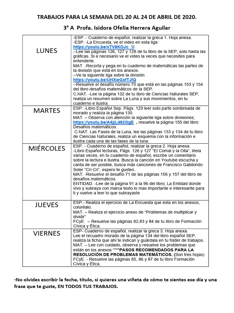 Español Tarea | PDF