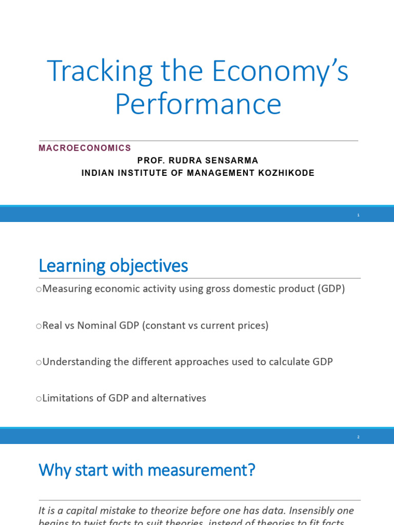 2 Tracking The Economys Performance | PDF | Gross Domestic Product ...