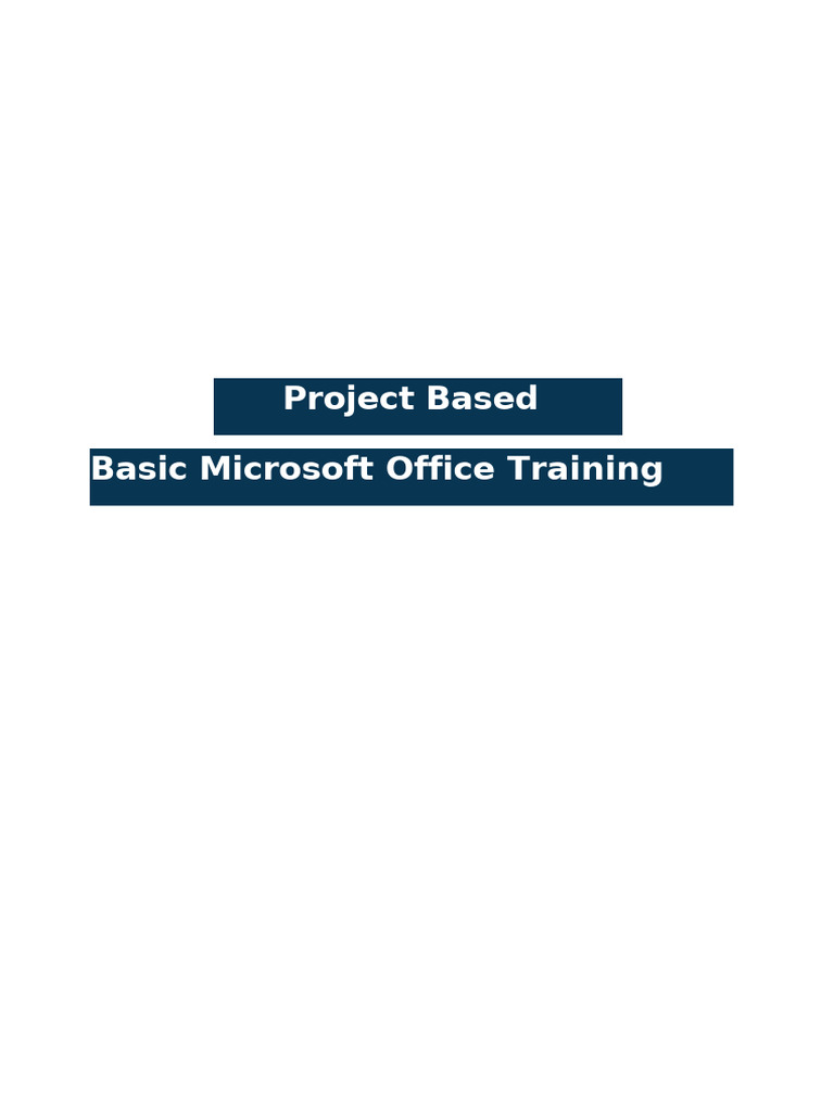 Microsoft Office Training Course PDF | PDF | Microsoft Excel ...