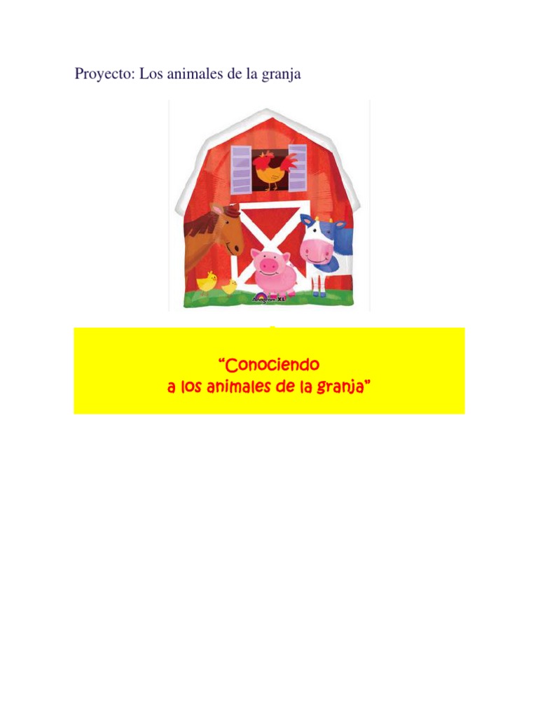 Proyecto de Los Animales | PDF | Conocimiento | Pollo
