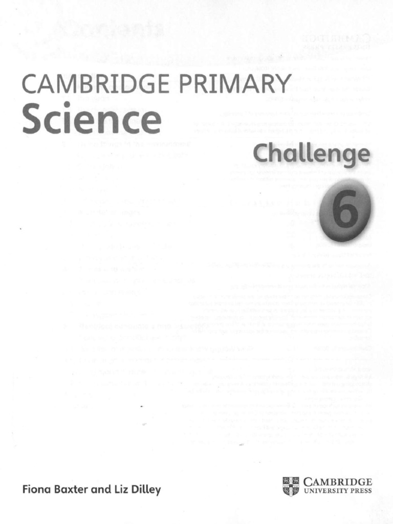 Cambridge Primary Science 6 Challenge | PDF