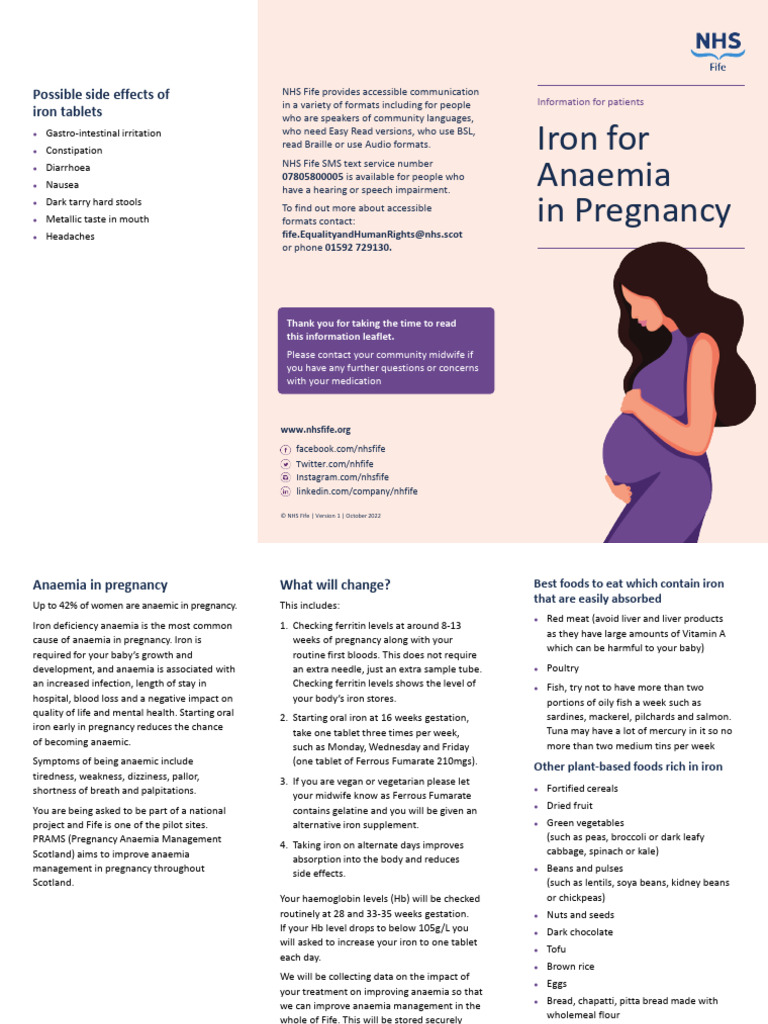Consent for Iron Tablets in Schools | PDF | Anemia