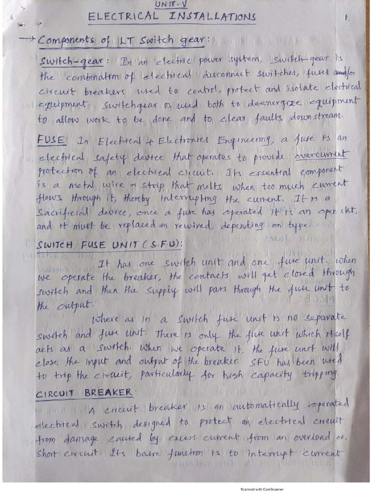 Electrical Installations | PDF