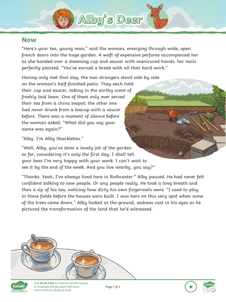 T e 1713168027 Albys Deer Year 6 Fiction Reading Comprehension Ver 3 | PDF