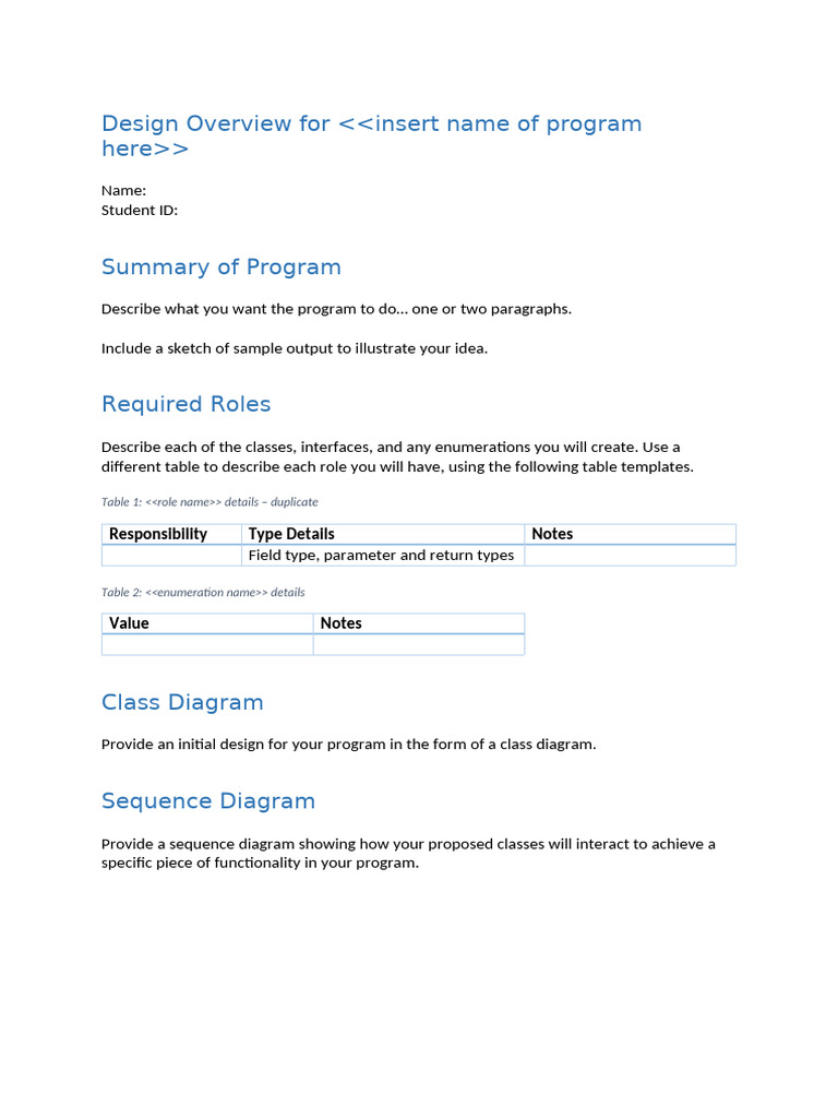 D Level Custom Program Design | PDF