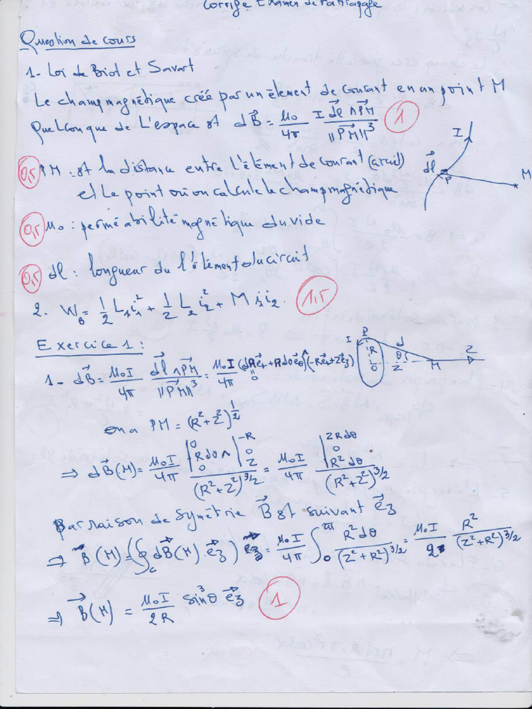 Corrigé Examen S Rattrapage C-Compressé | PDF