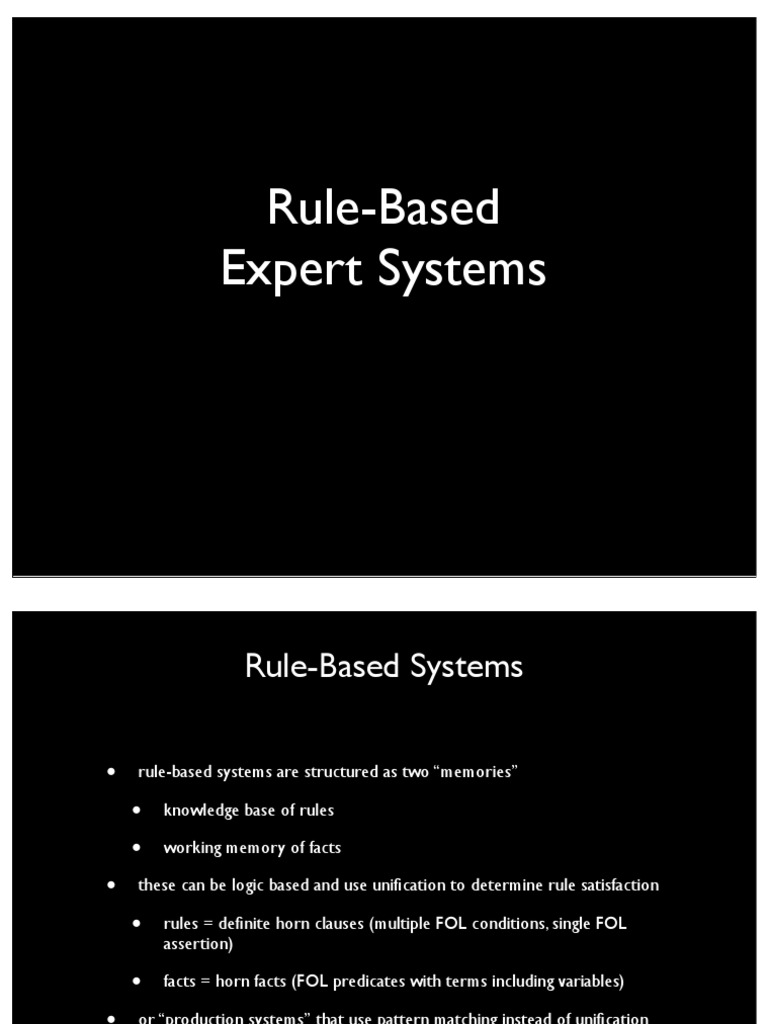 4701 15 Rule Based Systems | PDF | Scientific Modeling | Systems Science