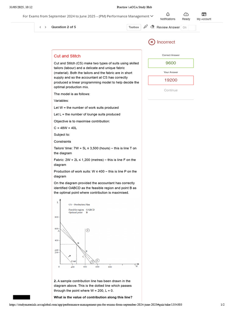 Practice - ACCA Study Hub | PDF | Mathematical Analysis | Applied ...
