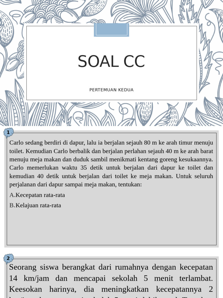 Soal CC 2 Soal Fisika | PDF