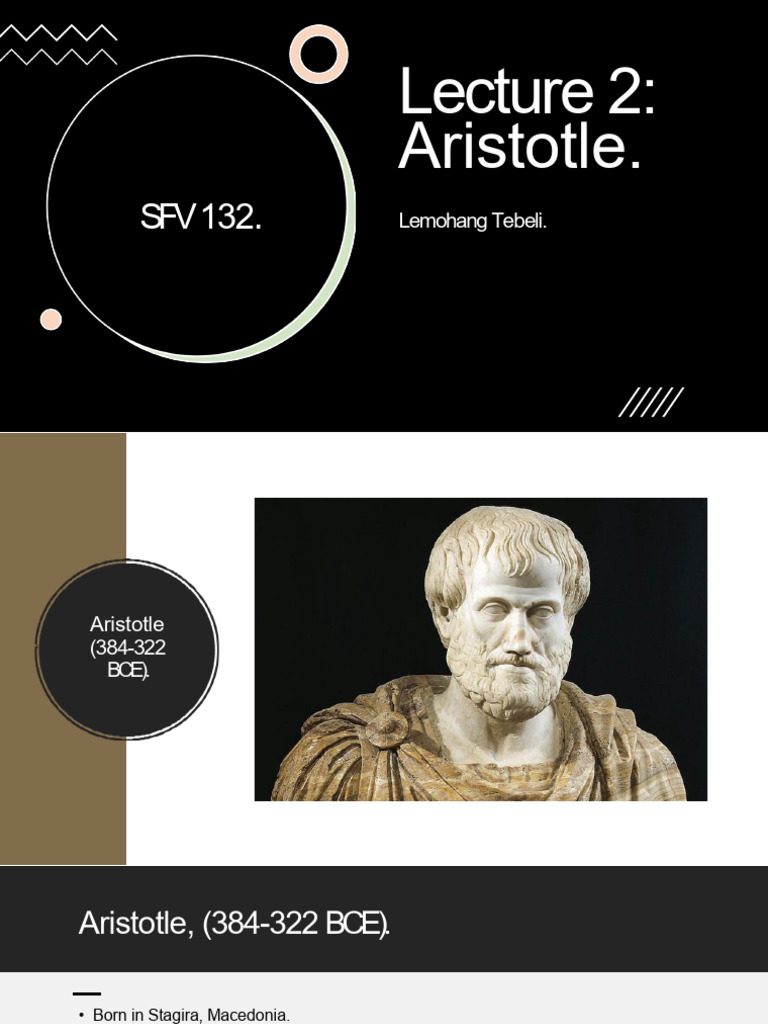 Week 2 - Aristotle Edited | PDF | Aristotle | Metaphysics
