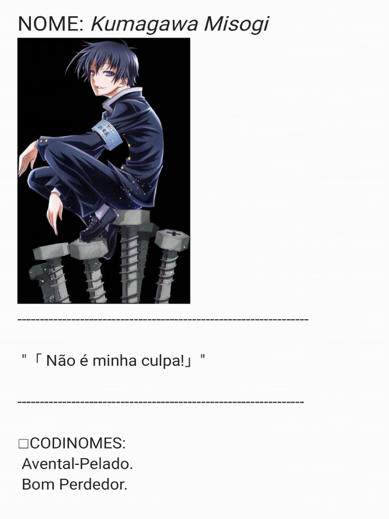 Ficha - Kumagawa Misogi (V10) | PDF
