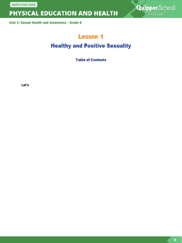 Sexual Health and Awareness - 0 | PDF | Gender Studies | Gender