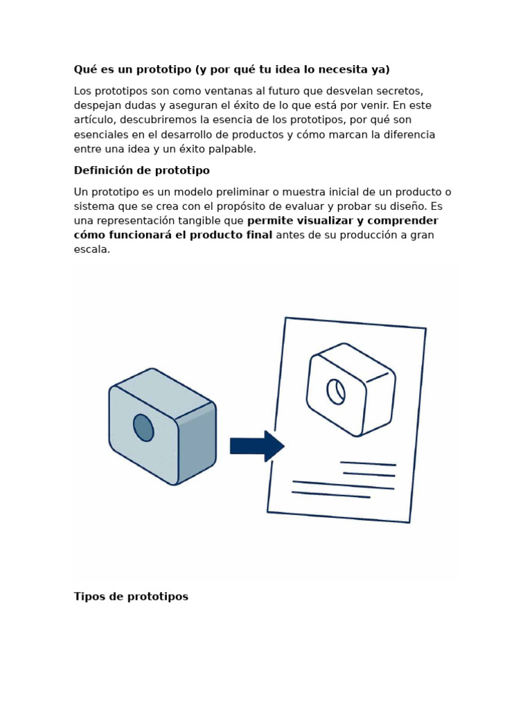 Qué Es Un Prototipo | PDF | Impresión 3d | Diseño