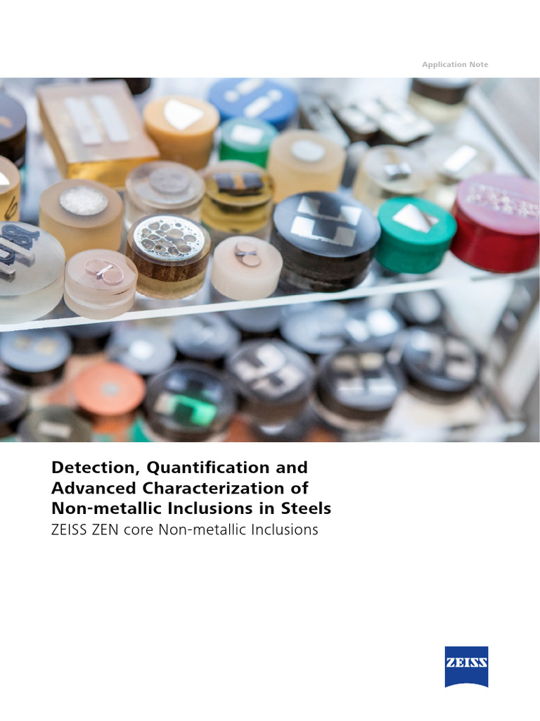 Non-Metallic Inclusions in Steel Analysis | PDF | Microscope | Microscopy
