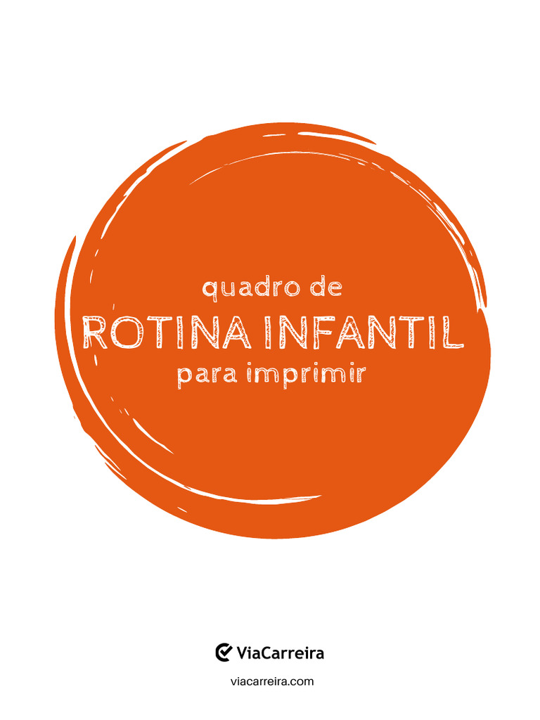 Quadro de Rotina Infantil Gratuito | PDF