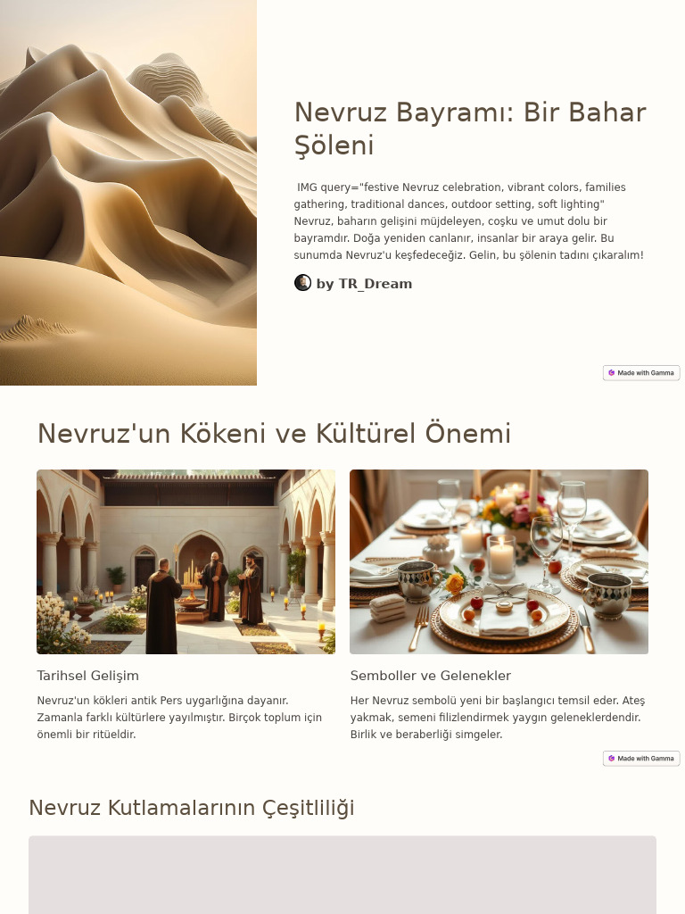 Nevruz Bayrami Bir Bahar Soleni | PDF