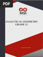 Grade 12 Analytical Geometry Guide | PDF | Analytic Geometry | Circle