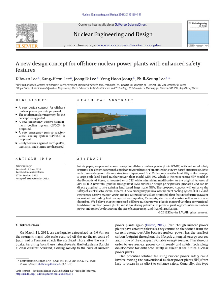 Offshore Nuclear Power Plant Design | PDF | Nuclear Power Plant ...