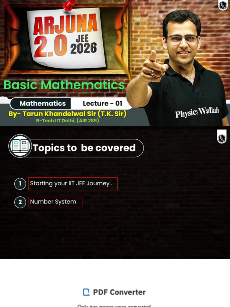 PW Maths Basic | PDF