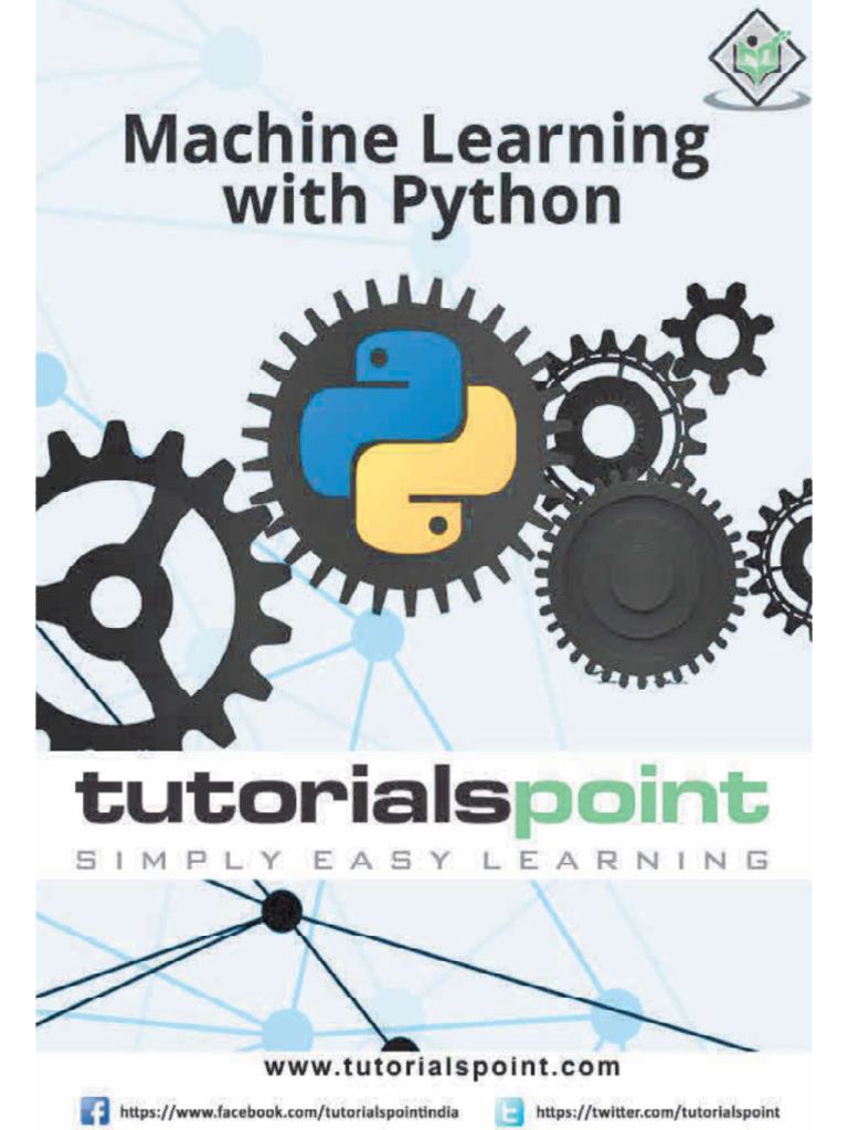 TutorialsPoint Machine Learning With Python FP | PDF