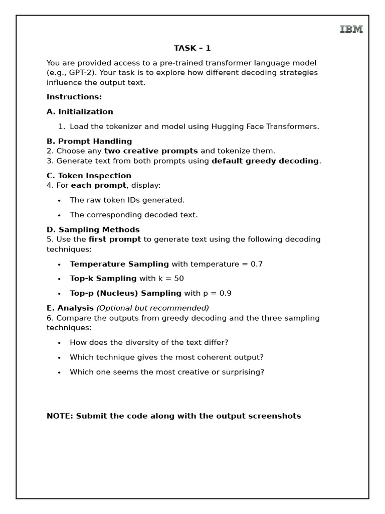 GenAI Task - 1 | PDF