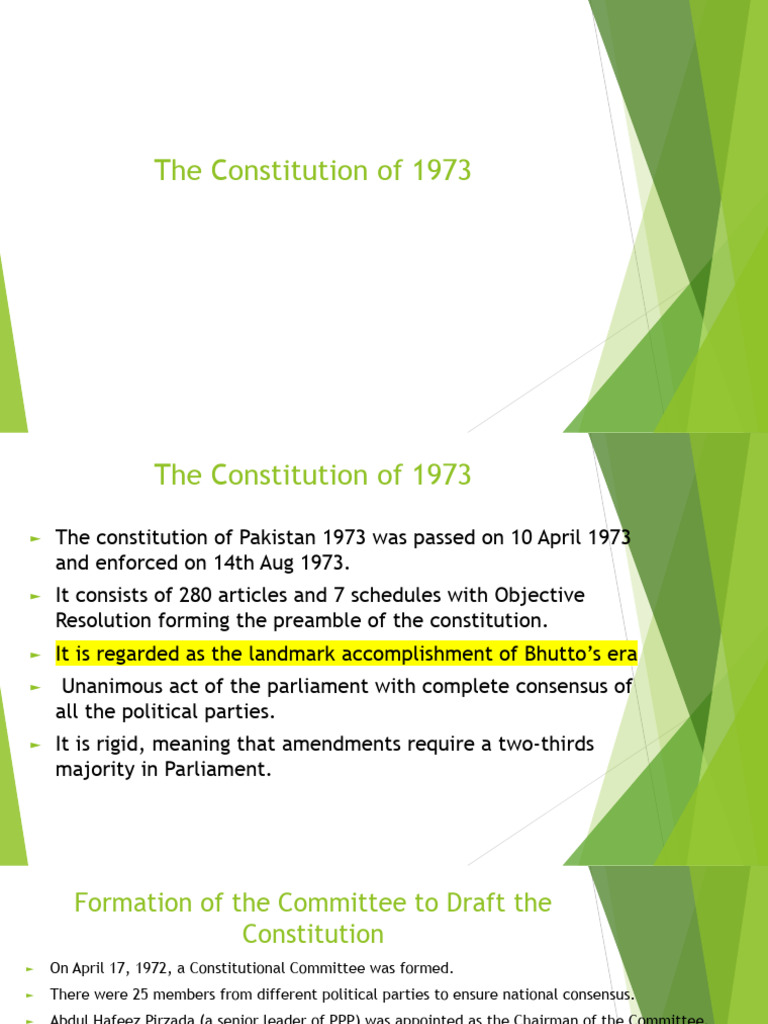 1the Constitution of 1973 and Amendments | PDF | Parliament Of Pakistan ...