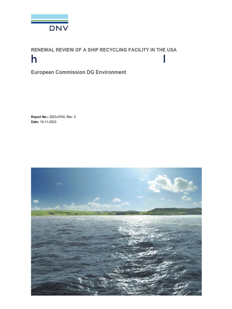 DNV - EU List - Renewal Inspection Report - ISL - Rev - 01final - Sign ...