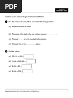 Math Placement Pre/Post Test | PDF | Circle | Length