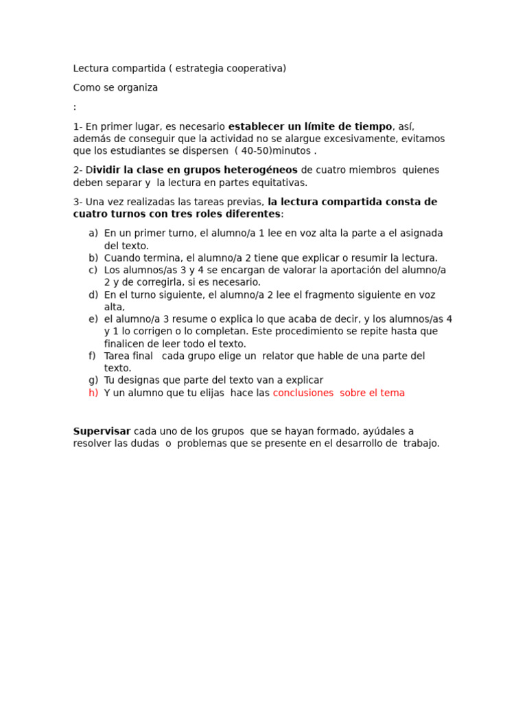 Lectura Compartida | PDF