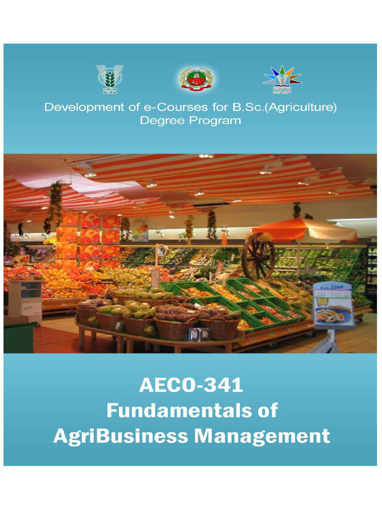 Fundamentals of Agri Business Management | PDF | Agriculture | Agribusiness