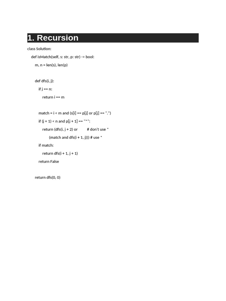 Regular Expression Matching | PDF | Computer Programming