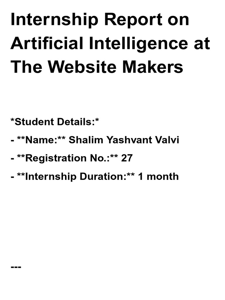 AI Report.docx_20240320_132533_0000 | PDF | Artificial Intelligence ...