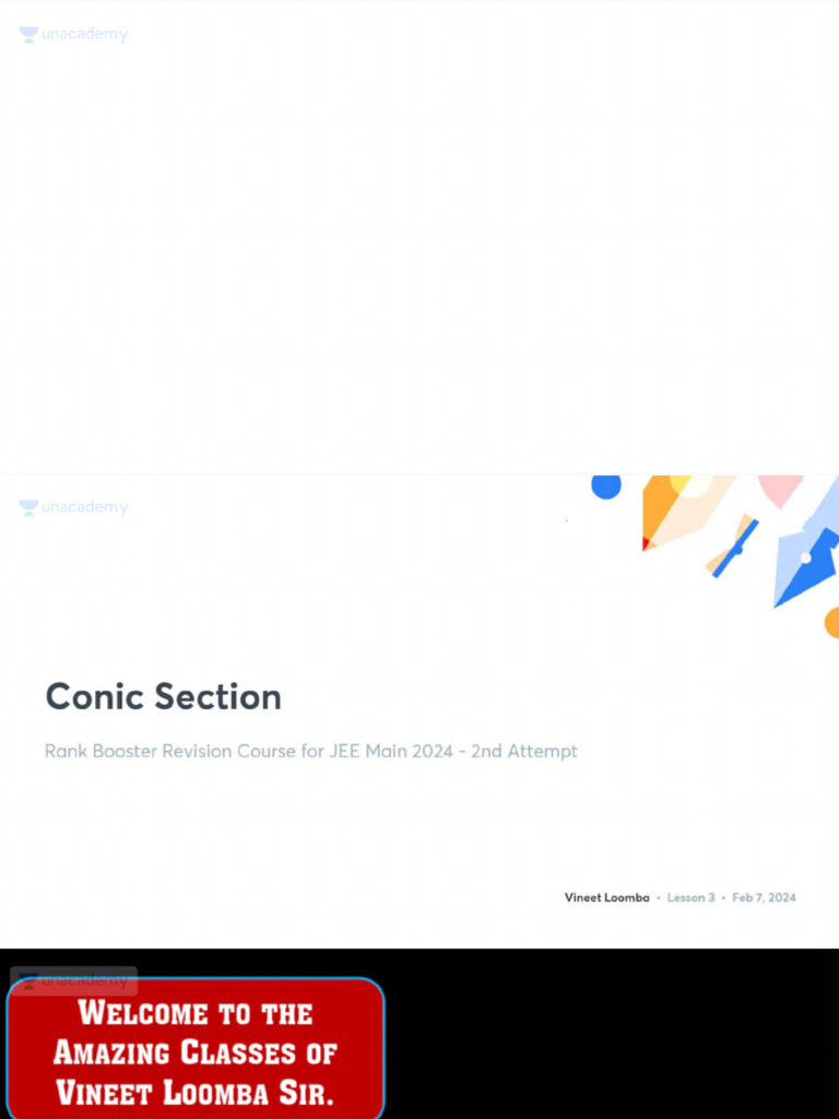 Conic Section With Anno | PDF