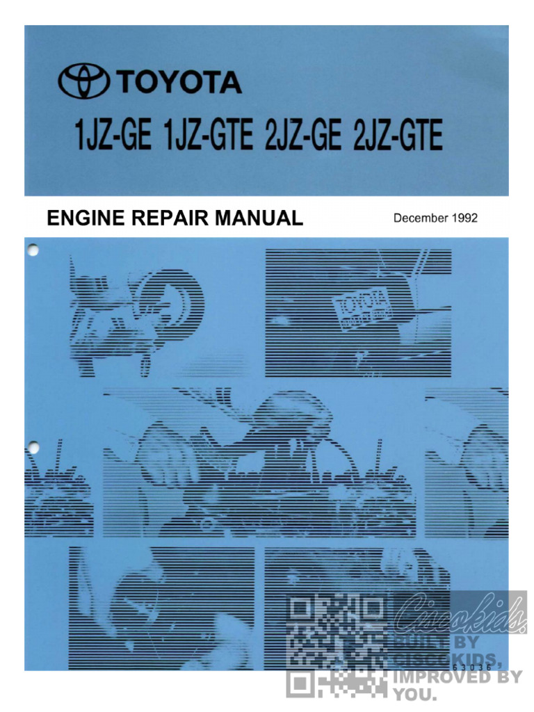 1JZ GE, 1JZ GTE, 2J GE, and 2JZ GTE Service Manual (English) | PDF