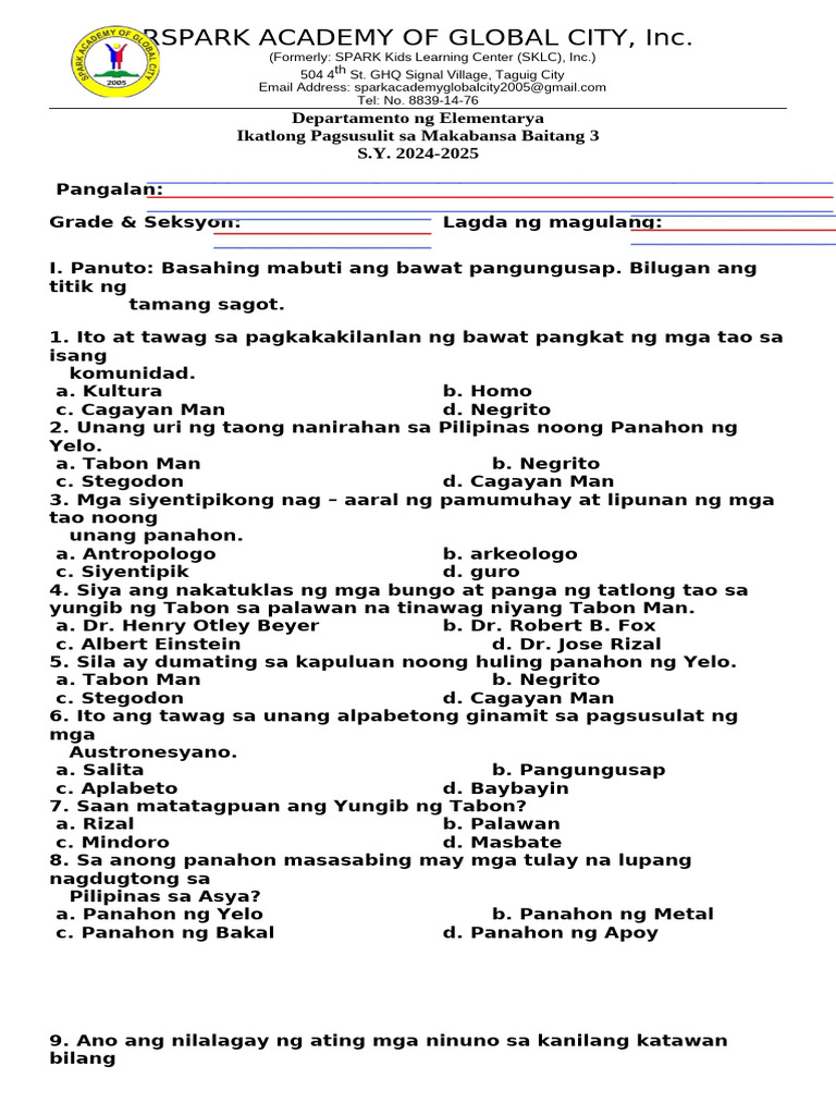 Grade 3 MAKABANSA 3rd Quarter | PDF