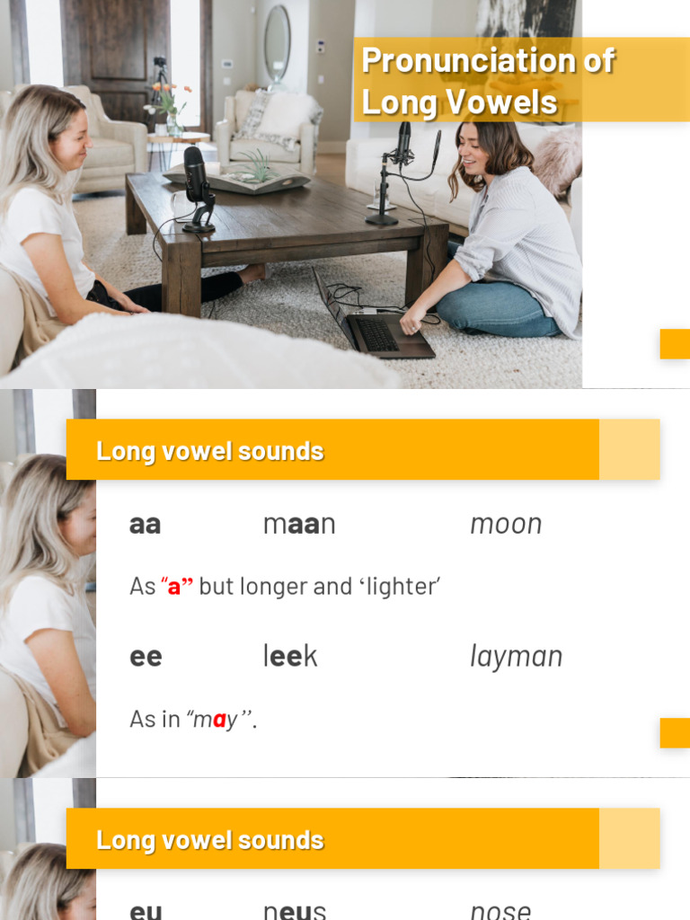 3 Pronunciation Handout Dutch Long Vowel Sounds | PDF