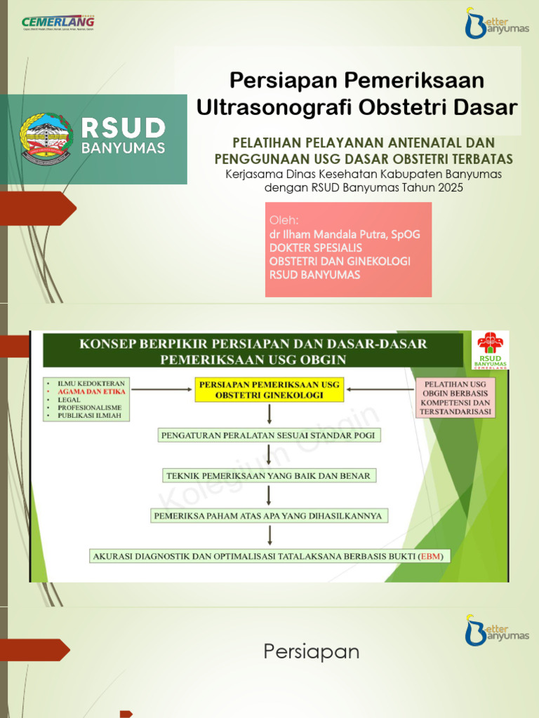 Persiapan Pemeriksaan Usg DR Ilham Mandala P, Spog | PDF