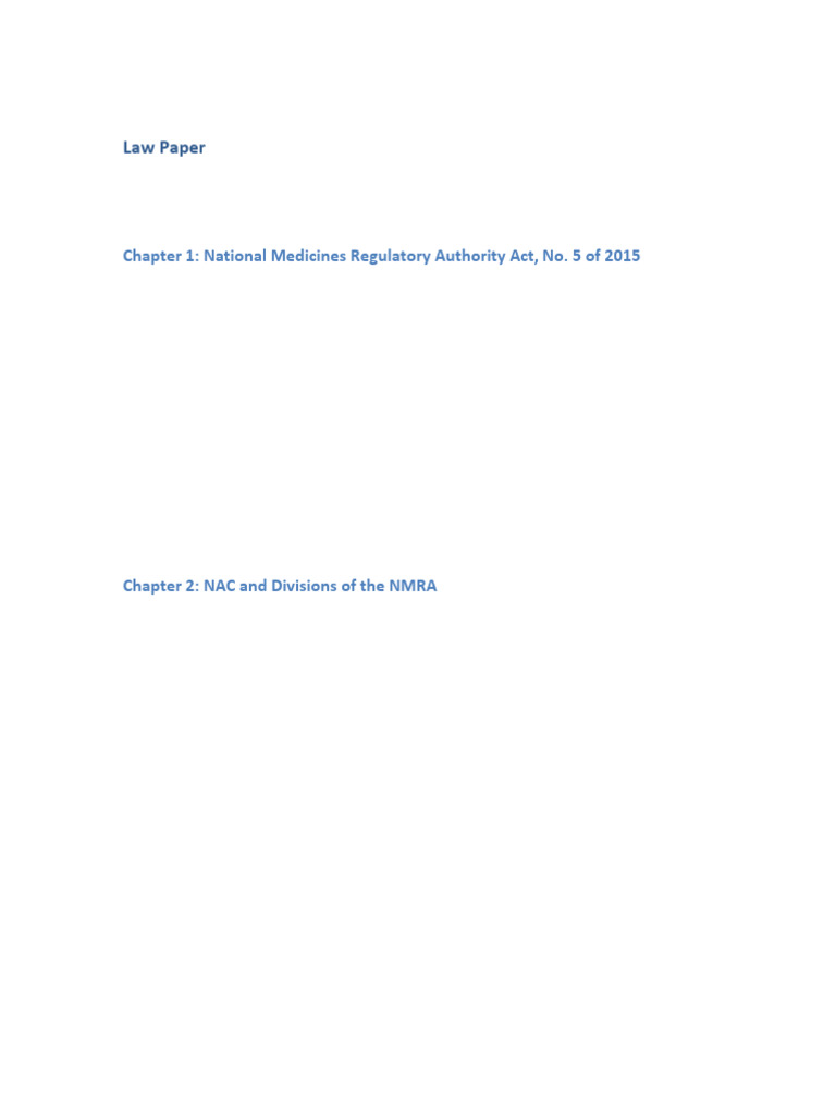 NMRA Act and Regulations Overview | PDF
