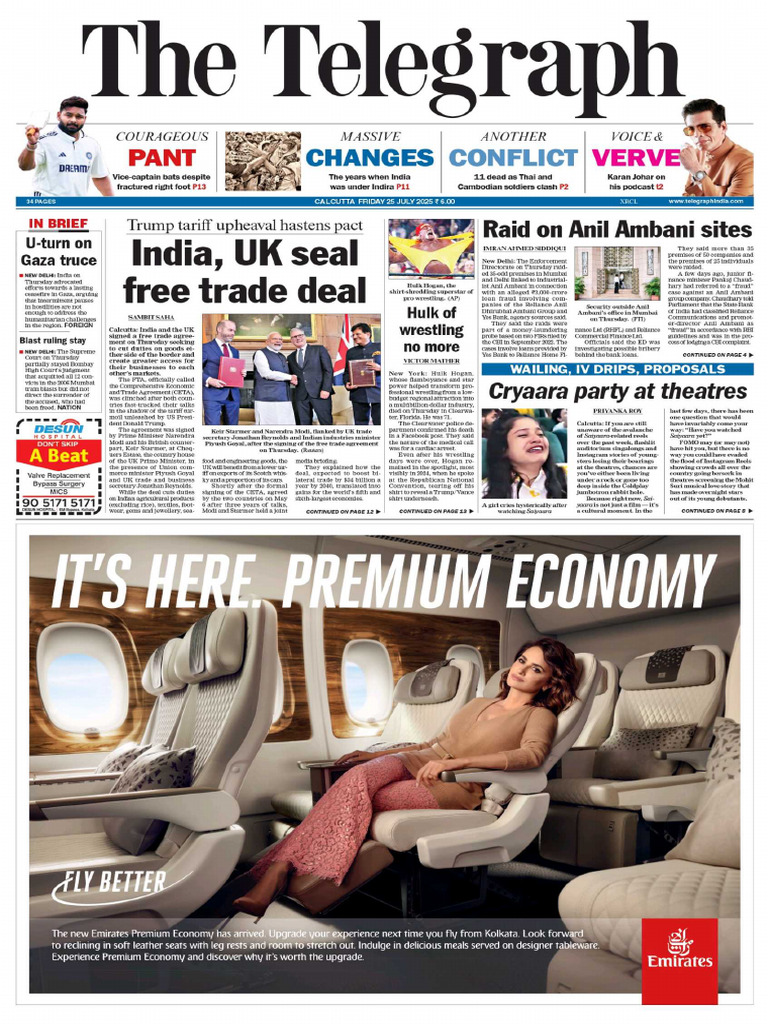 The Telegraph Calcutta 25 07 | PDF
