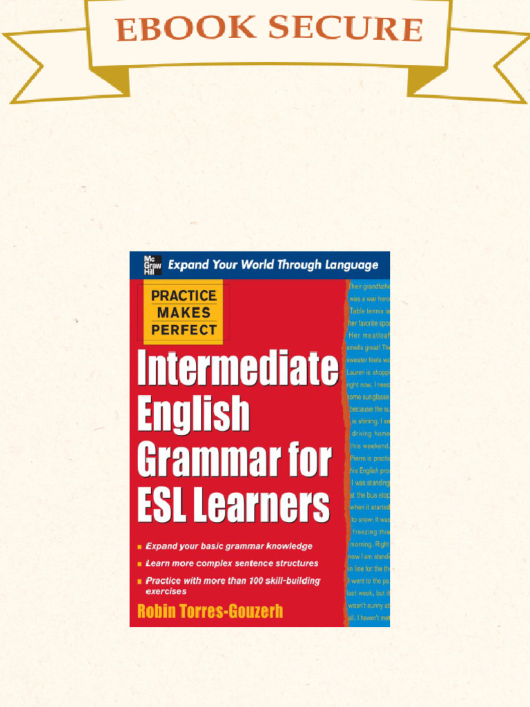 Intermediate English Grammar For ESL Learners Second Edition Torres ...