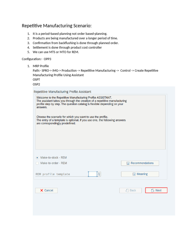 Reporting Point Backflush in REM | PDF | Computing | Production And ...