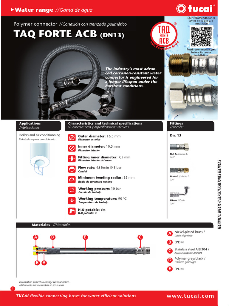 Taq Forte Acb Eng Esp | PDF | Materiales