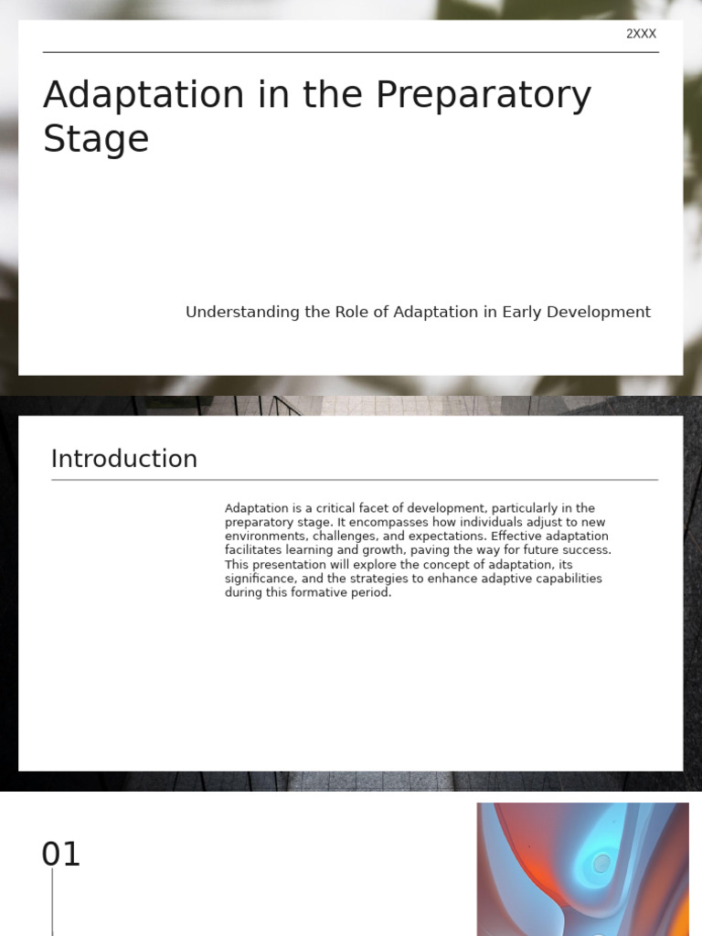 Adaptation in The Preparatory Stage | PDF | Learning | Psychological ...