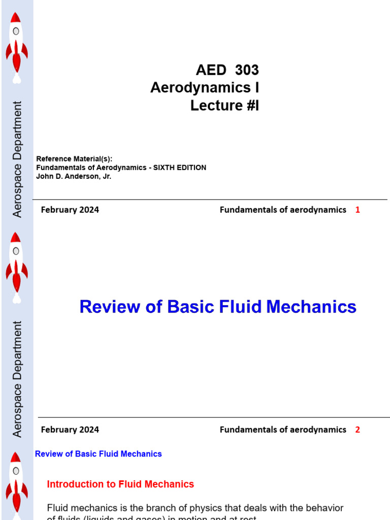 AED 303 Fluid Mechanics. 2024 # Final | PDF | Density | Buoyancy
