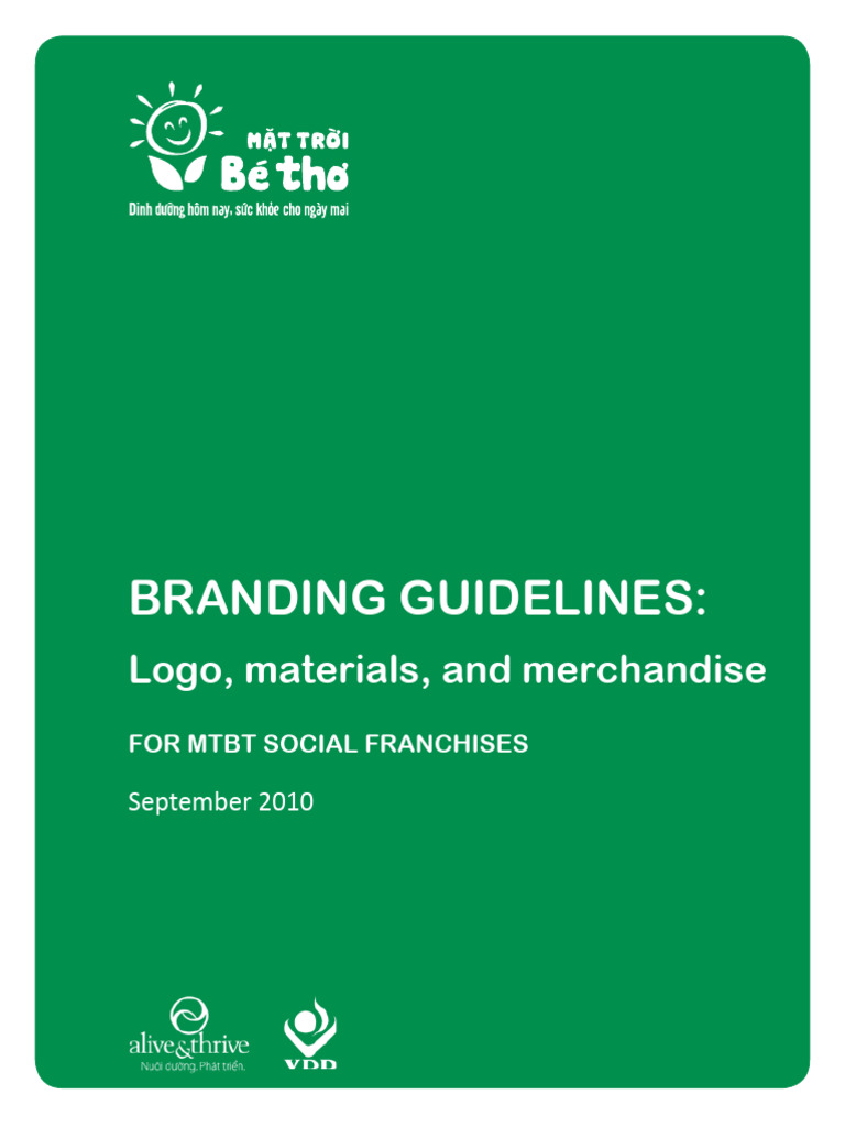 Mat Troi Be Tho Franchise Brand Guidelines English | PDF | Franchising ...