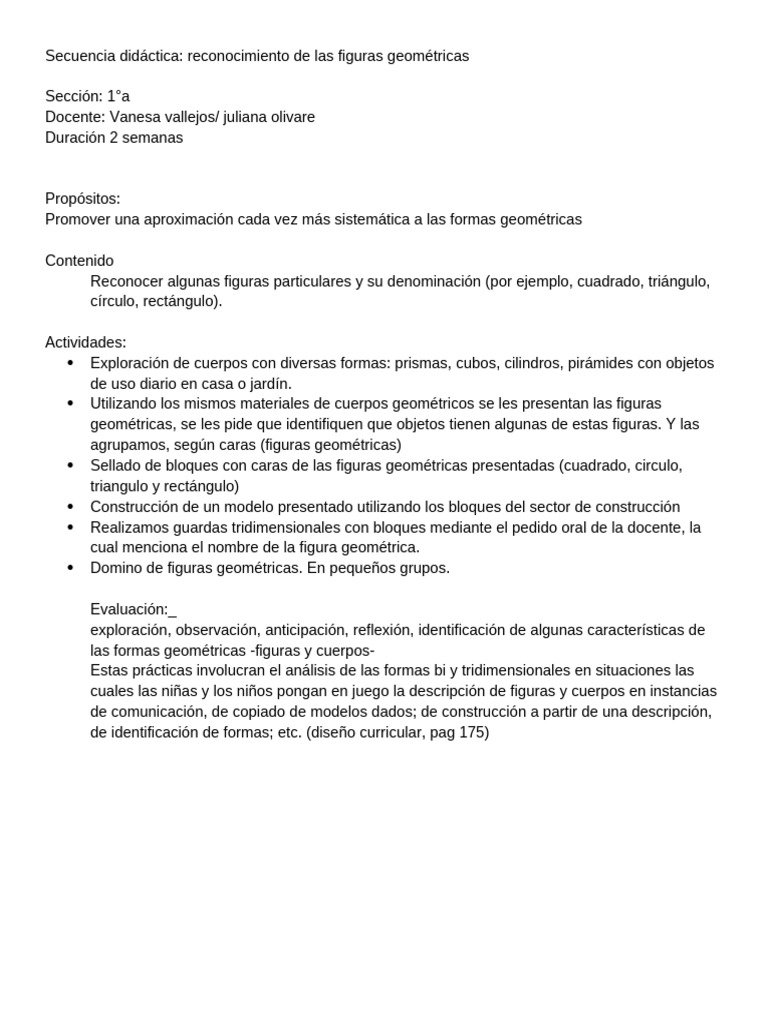 Reconocimiento de Figuras Geométricas | PDF
