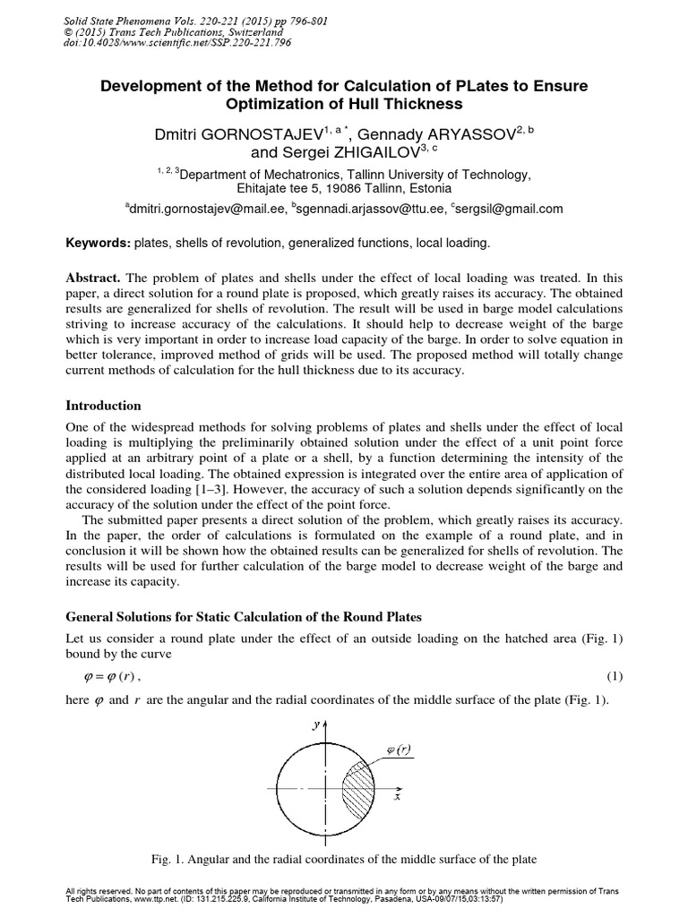 Optimization of Hull Thickness (Theory) (2015) | PDF | Mathematical Optimization | Mathematical ...